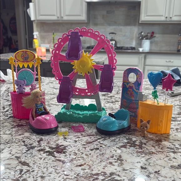 Barbie | Toys | Barbies Chelsea Colorful Ferris Wheel Playset With Doll ...